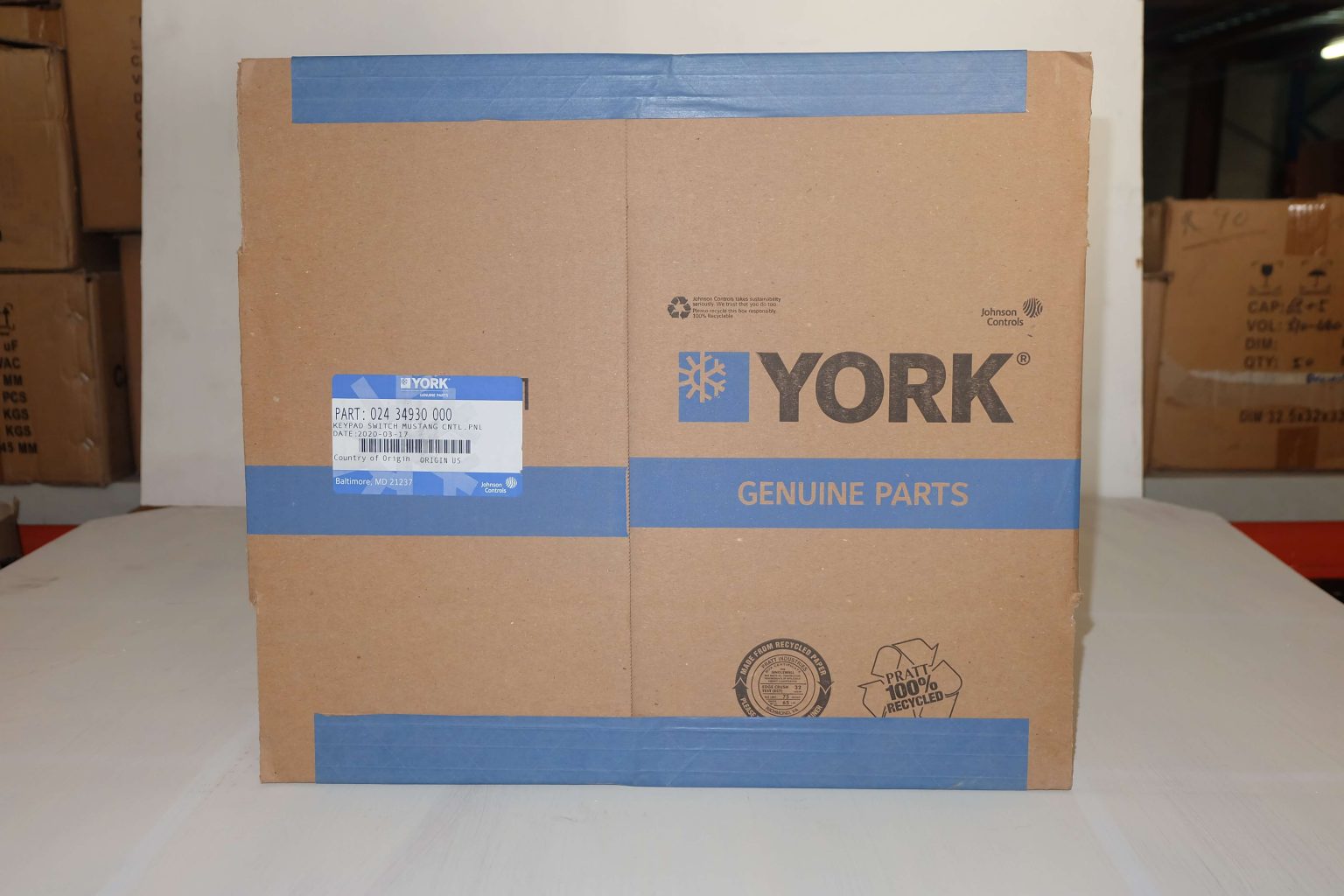York Control Panel Key Pad Switch – SAT LLC